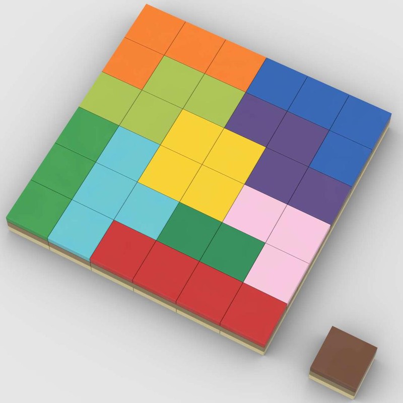 LEGO MOC Tetris block 1-4 by uminuo | Rebrickable - Build with LEGO