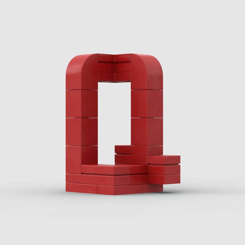 LEGO MOC 3D Letter Q 3x3x5 by uminuo | Rebrickable - Build with LEGO