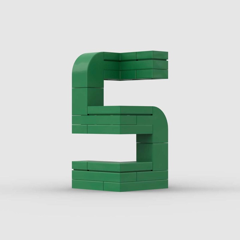 LEGO MOC 3D Letter S 3x3x5 by uminuo | Rebrickable - Build with LEGO
