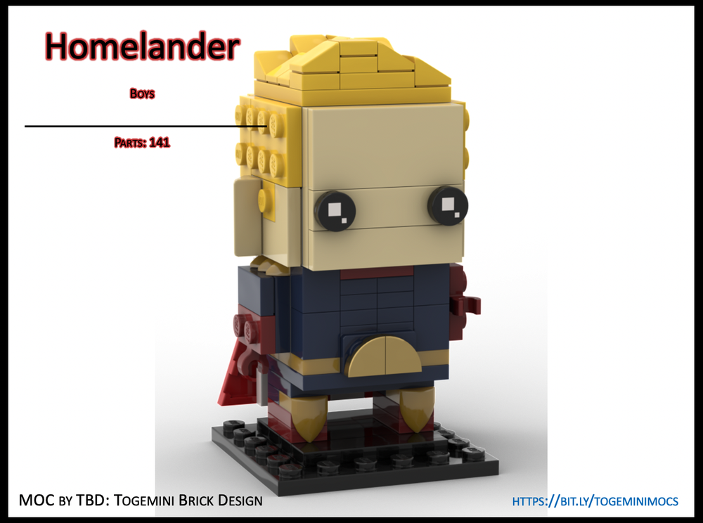 LEGO MOC Homelander - Boys - Brickheadz by togemini | Rebrickable ...