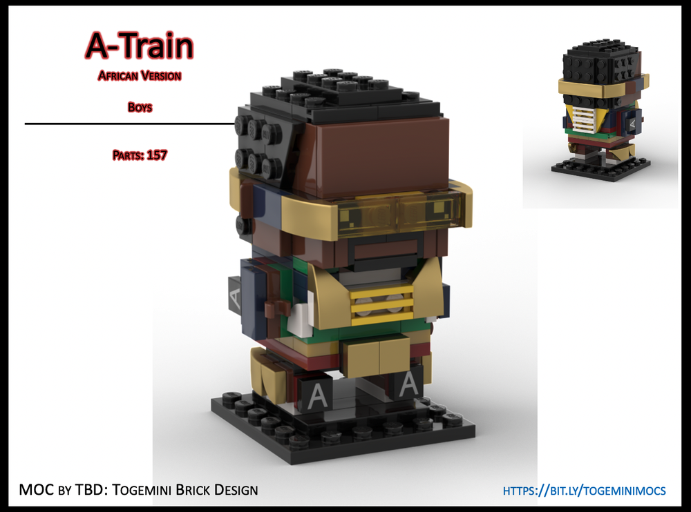 LEGO MOC A-Train - African Style - Boys - Brickheadz by togemini ...