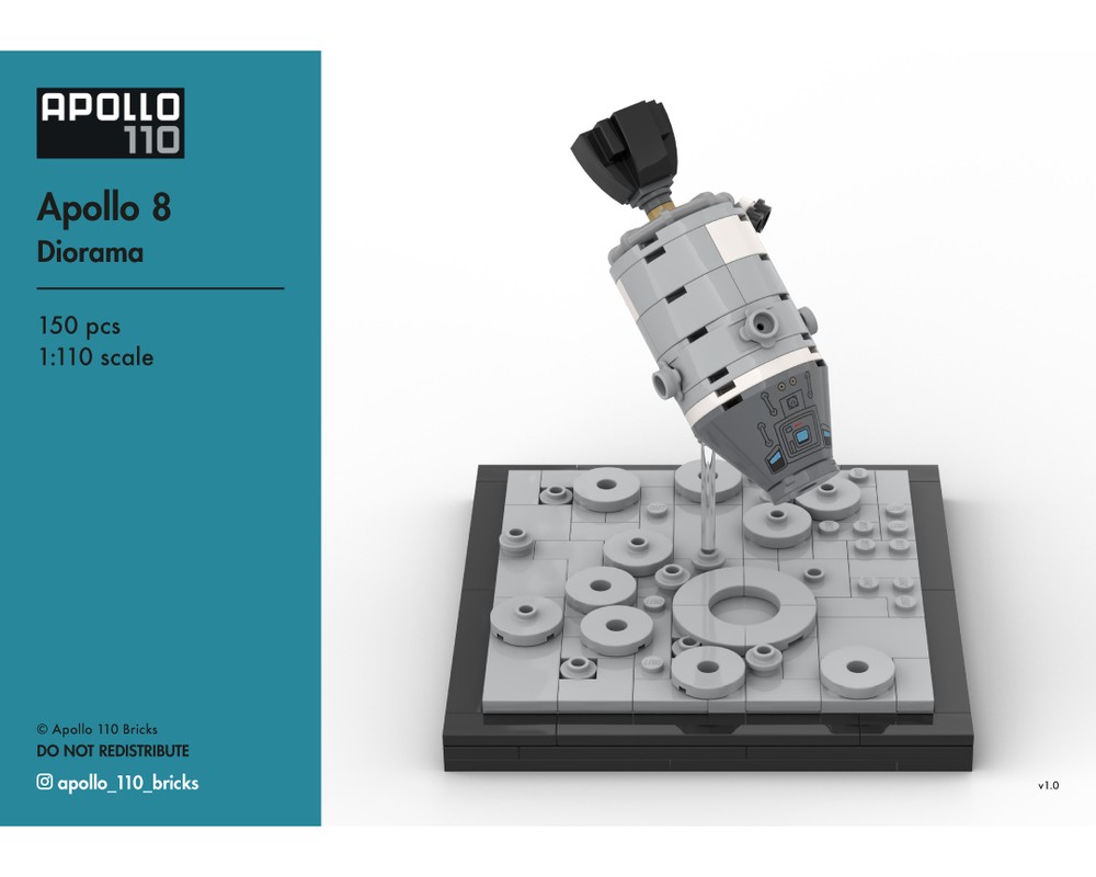 LEGO MOC Apollo 8 Diorama [1:110 scale] by Apollo_110_Bricks ...