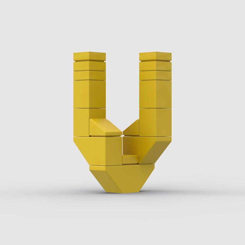 LEGO MOC-121459 3D Letter V 3x3x5 by uminuo | Rebrickable - Build with LEGO