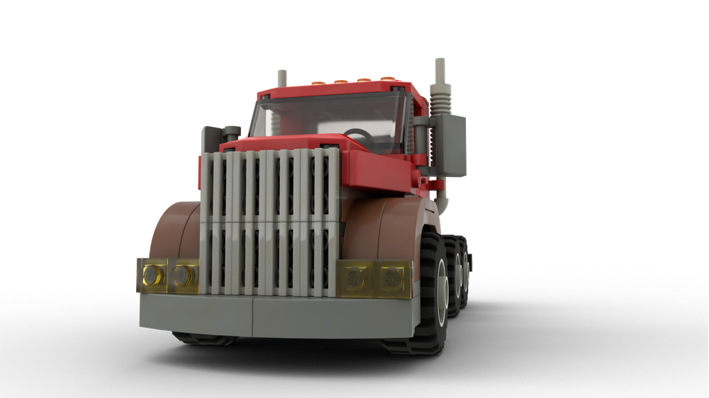 Lego Moc Semi Truck By 1plaintext Rebrickable Build With Lego
