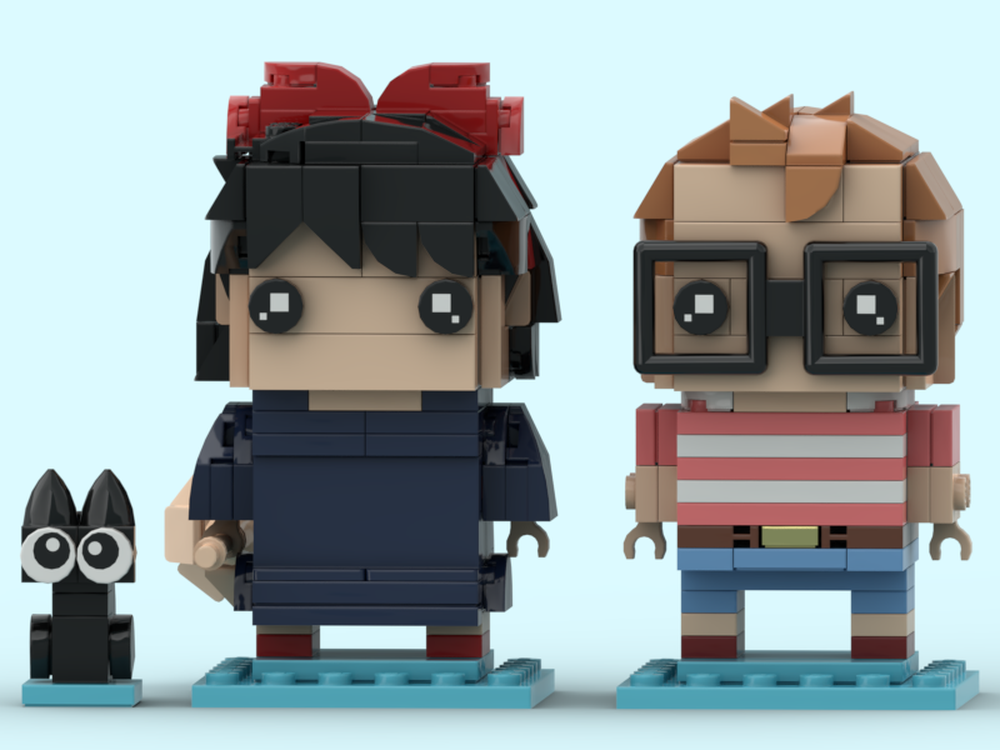 LEGO MOC Kiki, Tombo & Jiji - Studio Ghibli BrickHeadz by NinjaChips20 ...