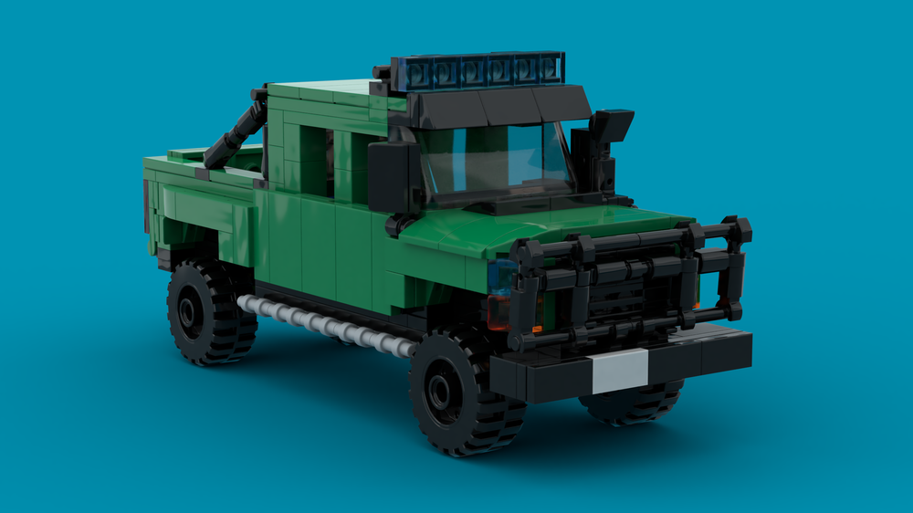 LEGO MOC jacked green ute by Absolute_lego_builds | Rebrickable - Build ...