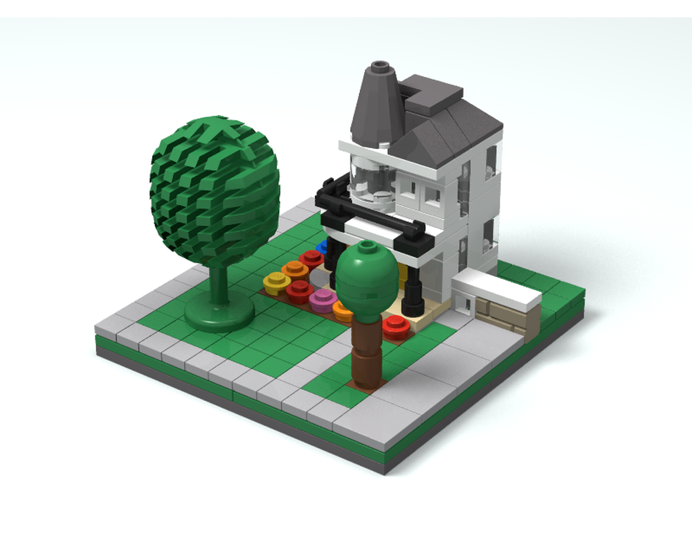 LEGO MOC-12150 Victorian Nano House (Architecture 2018) | Rebrickable ...