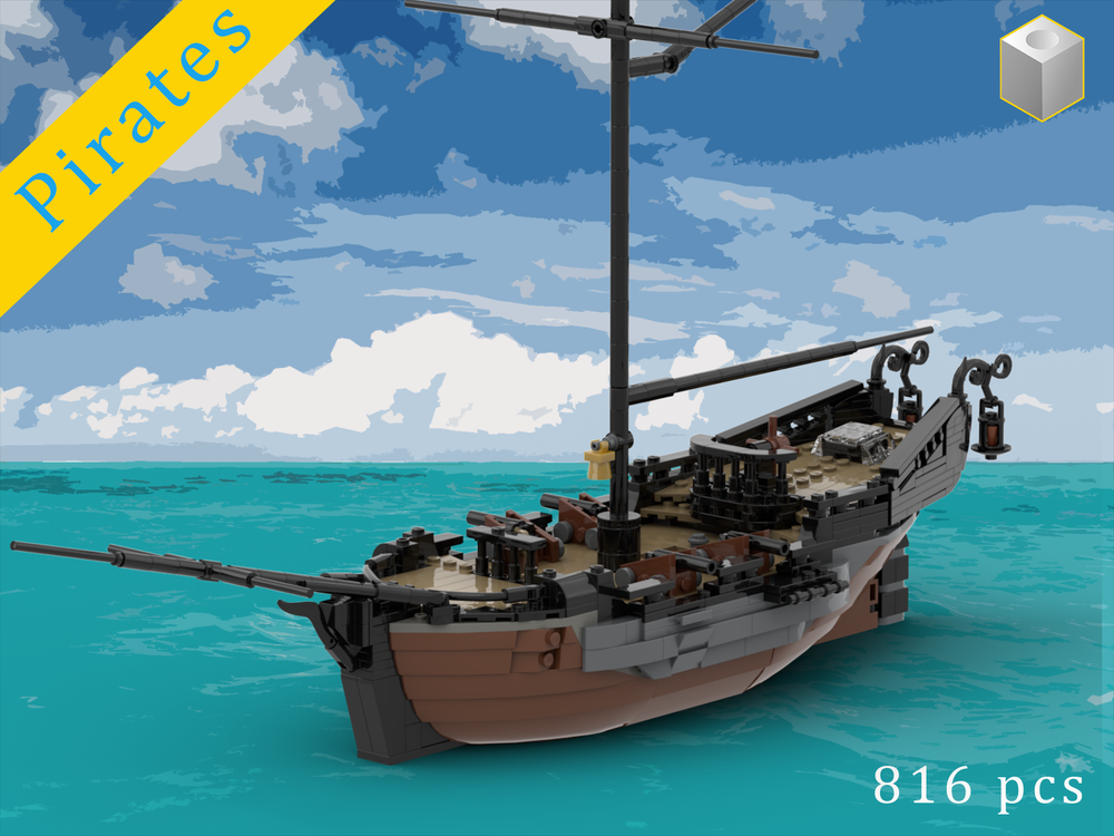 LEGO MOC Pirate Cutter by Marius2002 | Rebrickable - Build with LEGO