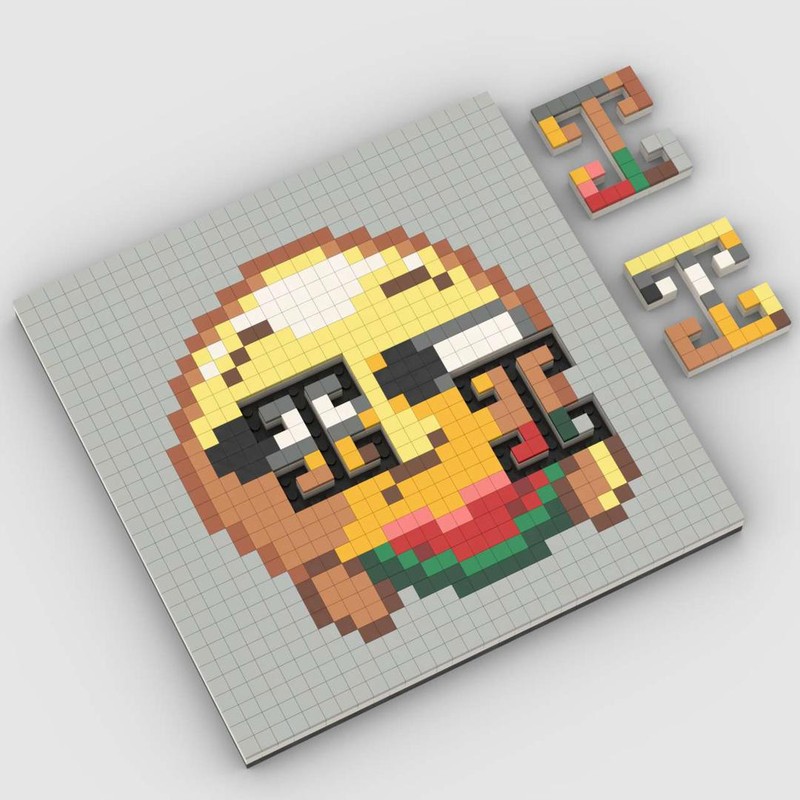 LEGO MOC Puzzle Tessellation:H 7x8 size 32x32 by uminuo | Rebrickable ...