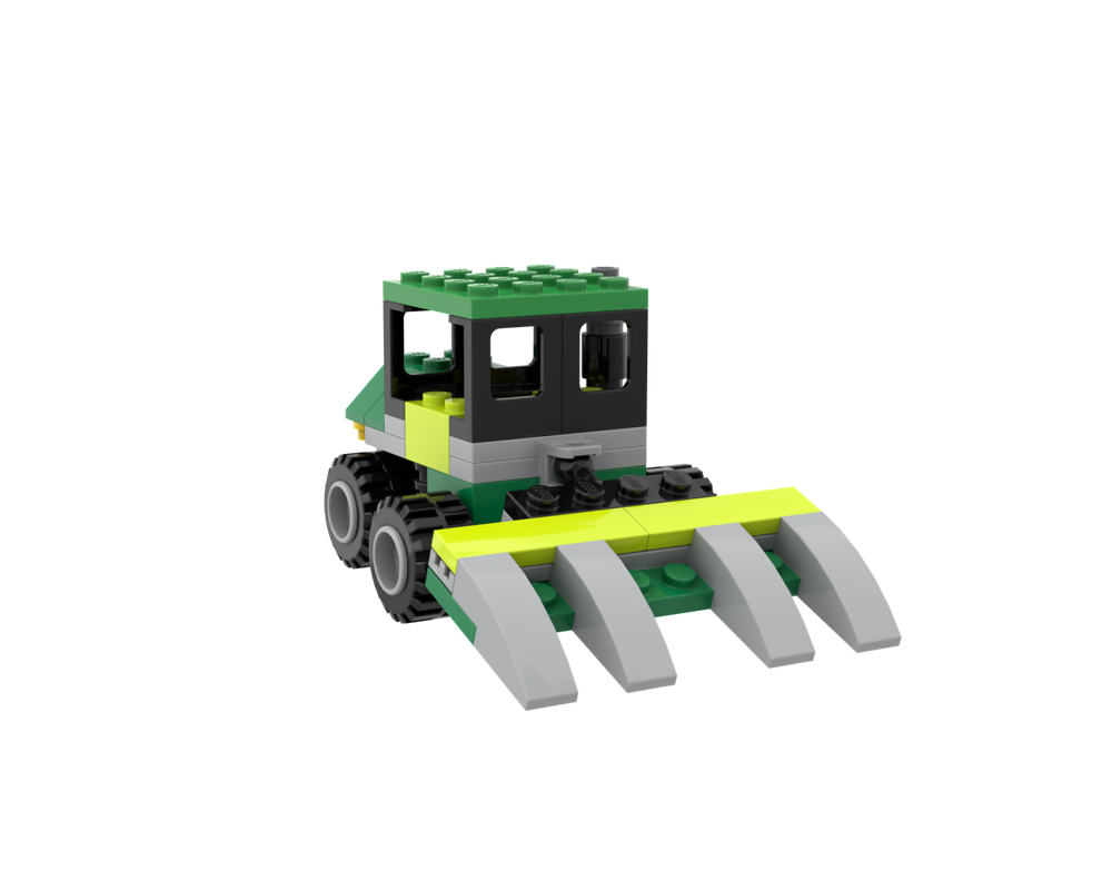 LEGO MOC 10696: Tractor with Plough by BrickAlchemist | Rebrickable - Build with LEGO