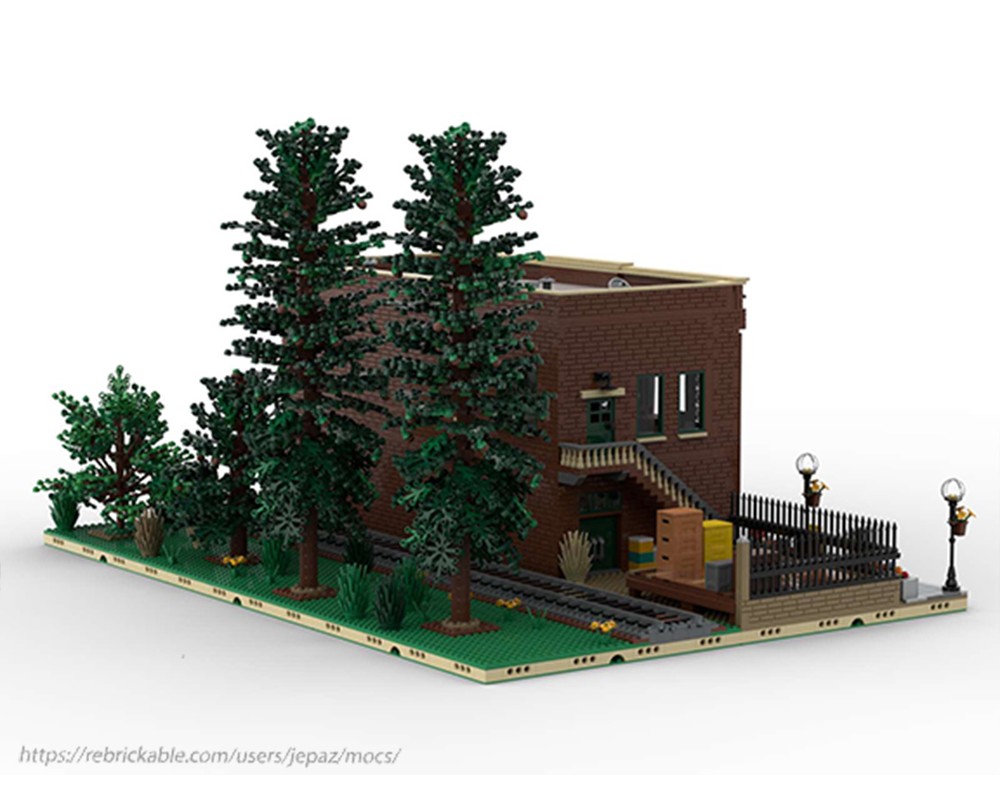 Lego Moc Trackside Butcher Shop By Jepaz Rebrickable Build With Lego