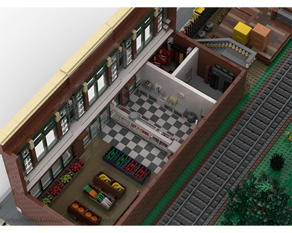 Lego Moc Trackside Butcher Shop By Jepaz Rebrickable Build With Lego
