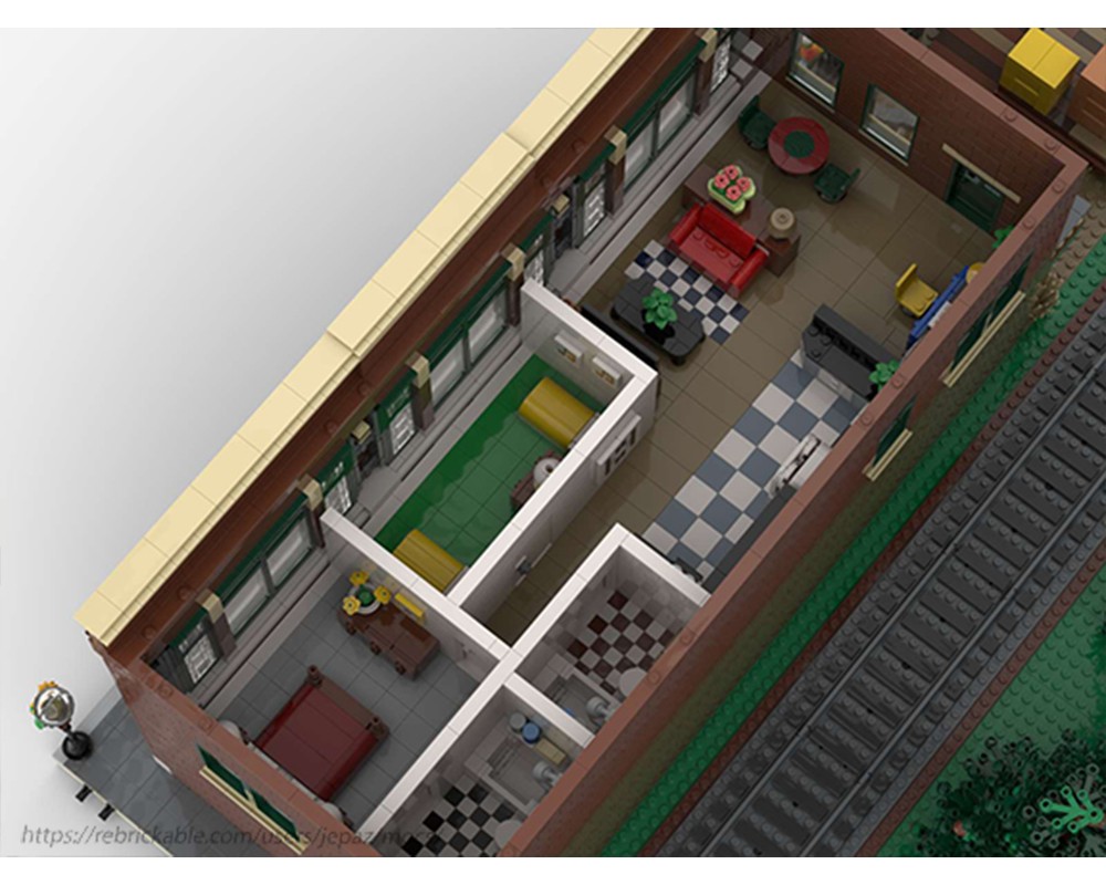 Lego Moc Trackside Butcher Shop By Jepaz Rebrickable Build With Lego