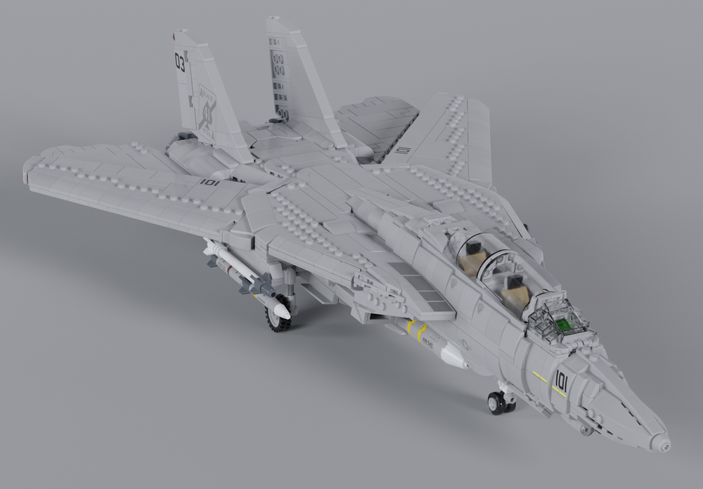 LEGO MOC F14 Tomcat by BillsBricks | Rebrickable - Build with LEGO