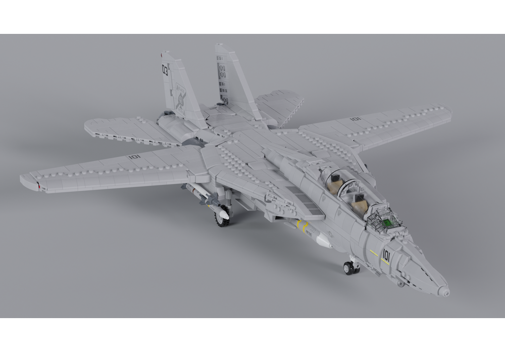 LEGO MOC F14 Tomcat by BillsBricks | Rebrickable - Build with LEGO