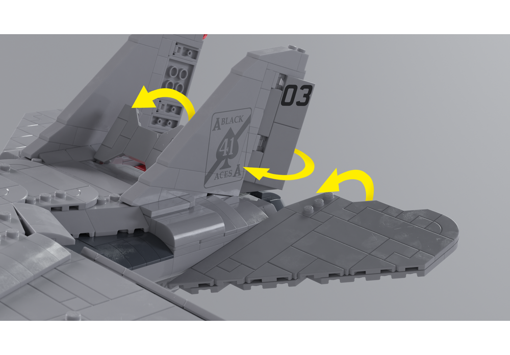 LEGO MOC F14 Tomcat by BillsBricks | Rebrickable - Build with LEGO