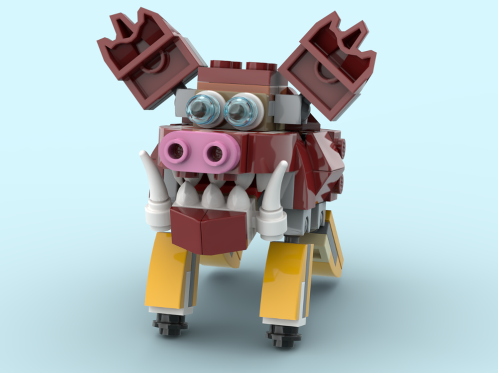 LEGO MOC-121589 boar pig! by eric_nunya | Rebrickable - Build with LEGO