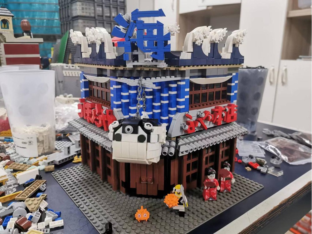LEGO MOC Modular Japanese Pufferfish Restaurant - Zuporaya Fugu by ...