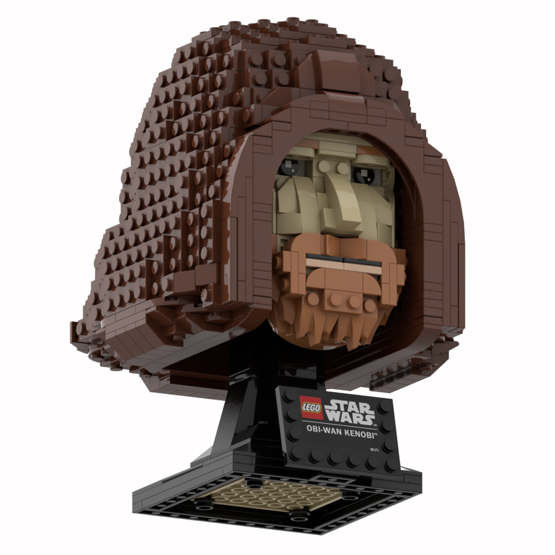 LEGO MOC ObiWan Kenobi Head - Helmet Collection Style by Albo.Lego ...