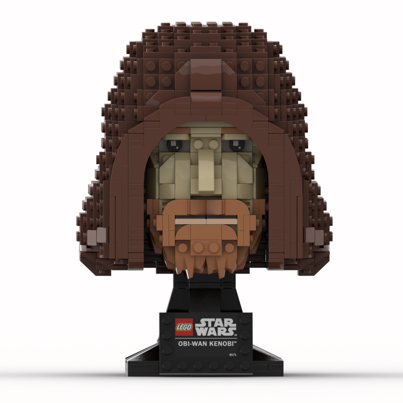 LEGO MOC ObiWan Kenobi Head - Helmet Collection Style by Albo.Lego ...