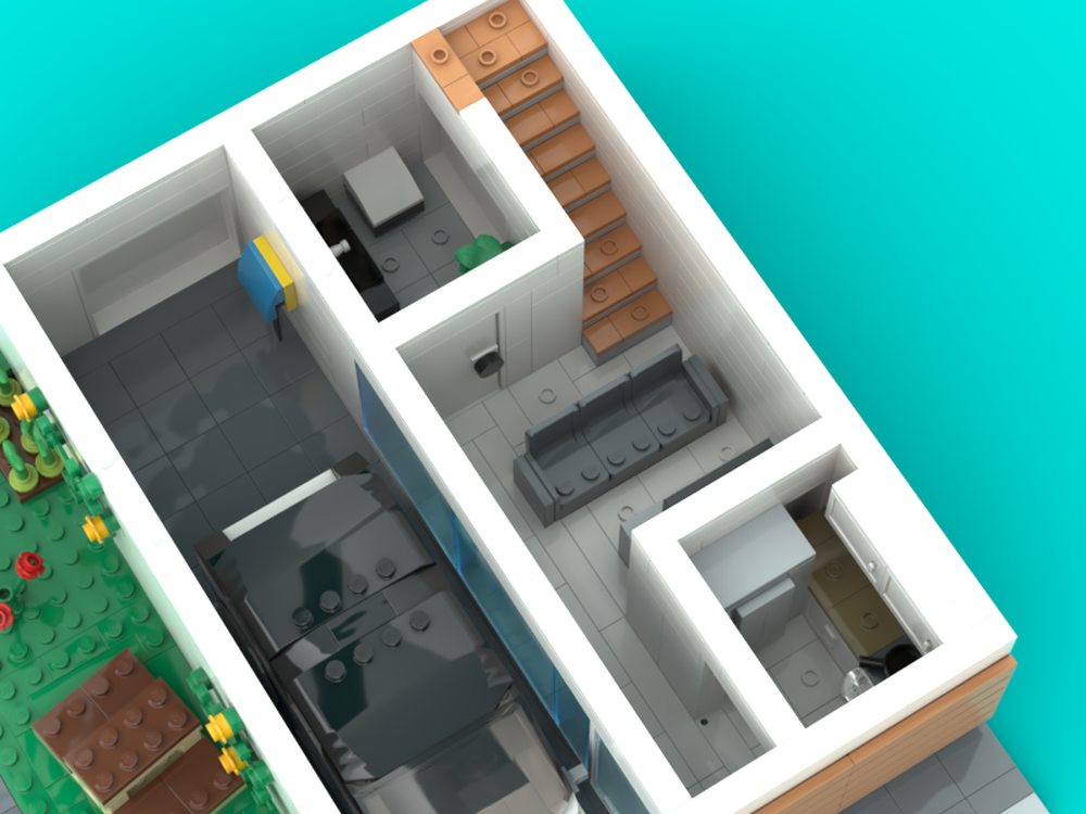 LEGO MOC Modern Family House by The Lego Master | Rebrickable - Build ...