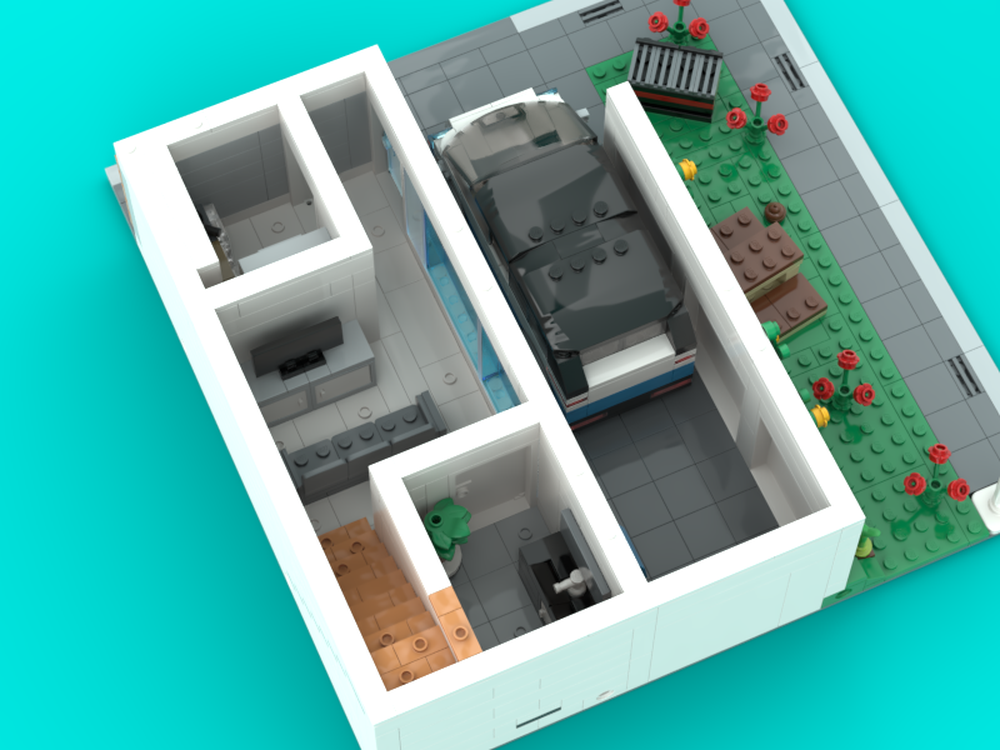 LEGO MOC Modern Family House by The Lego Master | Rebrickable - Build ...