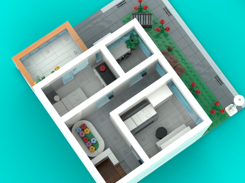 LEGO MOC Modern Family House by The Lego Master | Rebrickable - Build ...