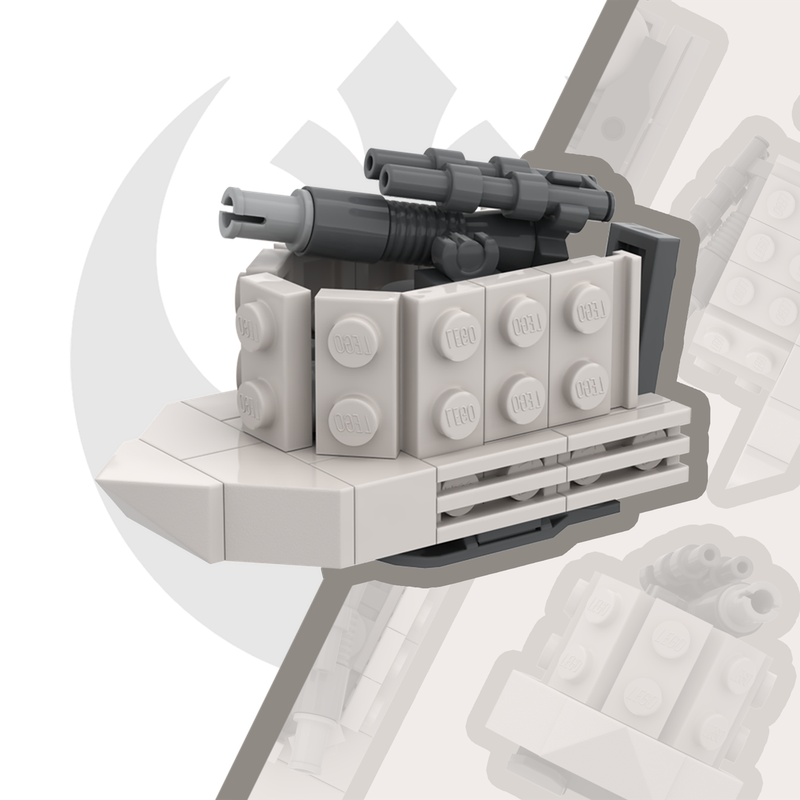 LEGO MOC Rebel Cannon Sled; Minifig Scale by No1LikesCherry ...