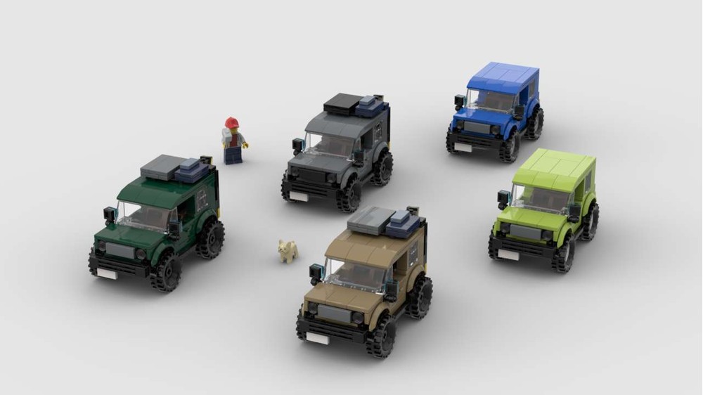 LEGO MOC Suzuki Jimny JB64 v2 by doppiopug | Rebrickable - Build with LEGO