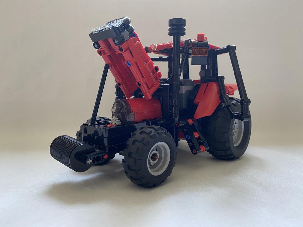 Lego Moc Tractor By Redhotrod Rebrickable Build With Lego