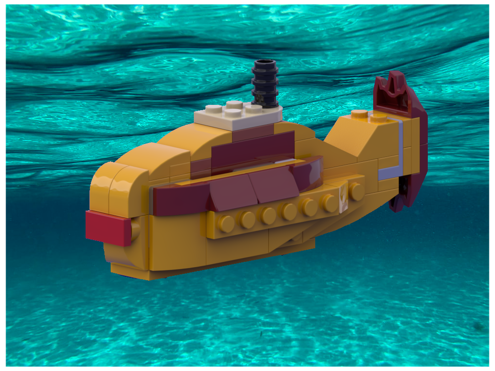 LEGO MOC Yellow Submarine by legoguy08 | Rebrickable - Build with LEGO