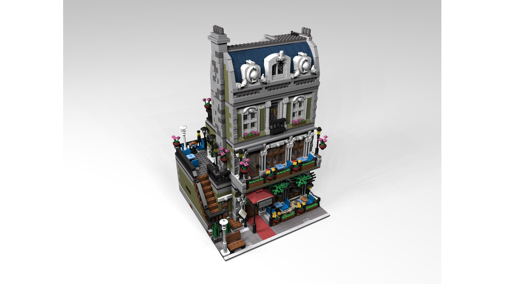 LEGO MOC Parisian Restaurant Extended by dagupa | Rebrickable - Build ...