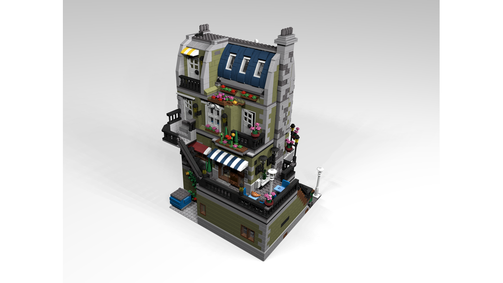 LEGO MOC Parisian Restaurant Extended by dagupa | Rebrickable - Build ...