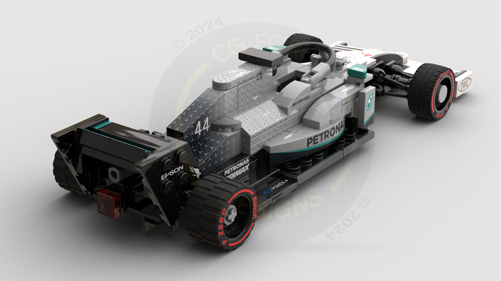 LEGO MOC F1 Mercedes W10 - Germany by CGForceDesigns | Rebrickable ...