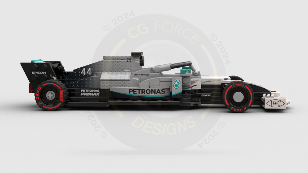 LEGO MOC F1 Mercedes W10 - Germany by CGForceDesigns | Rebrickable ...