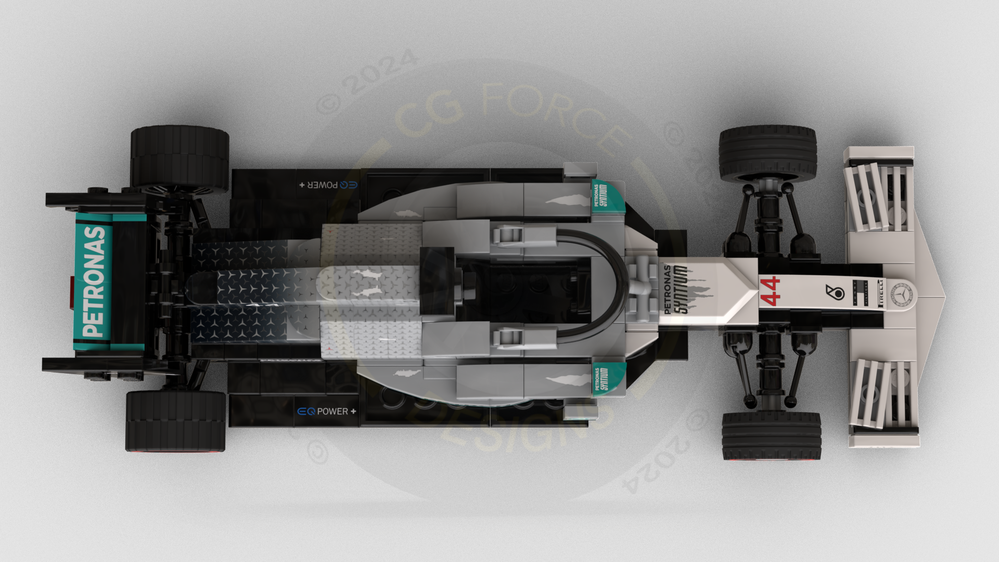 LEGO MOC F1 Mercedes W10 - Germany by CGForceDesigns | Rebrickable ...