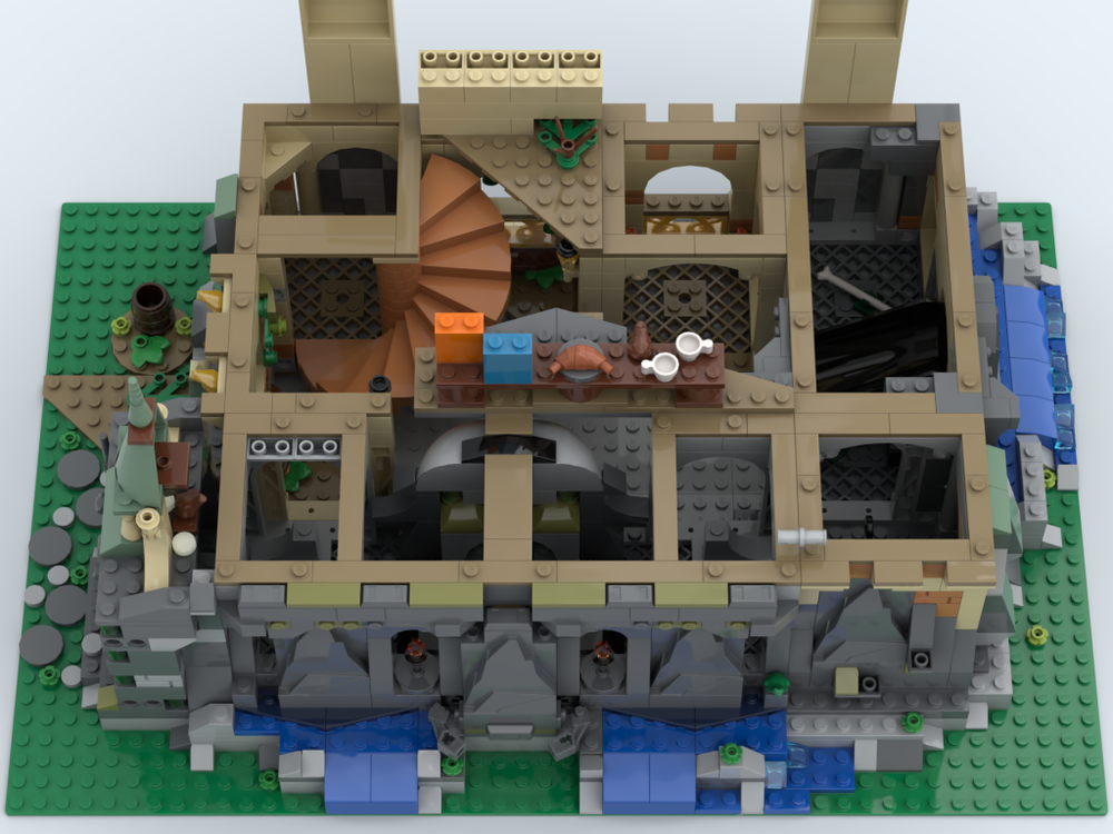 Lego Moc Hp Castle Platform By Brick Artisan Rebrickable Build With