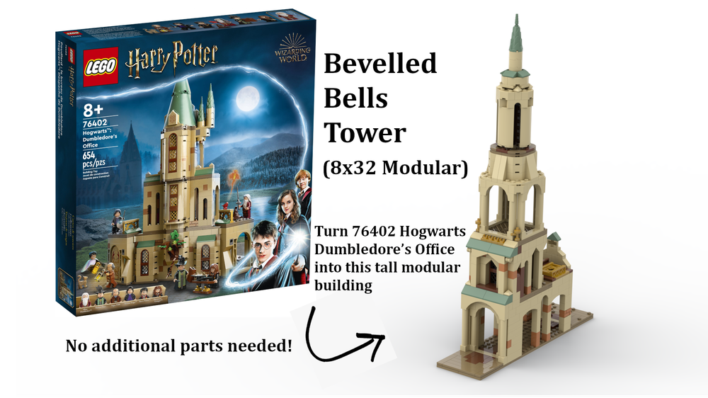 LEGO MOC Bevelled Bells Tower by Crimson Coronet | Rebrickable - Build ...