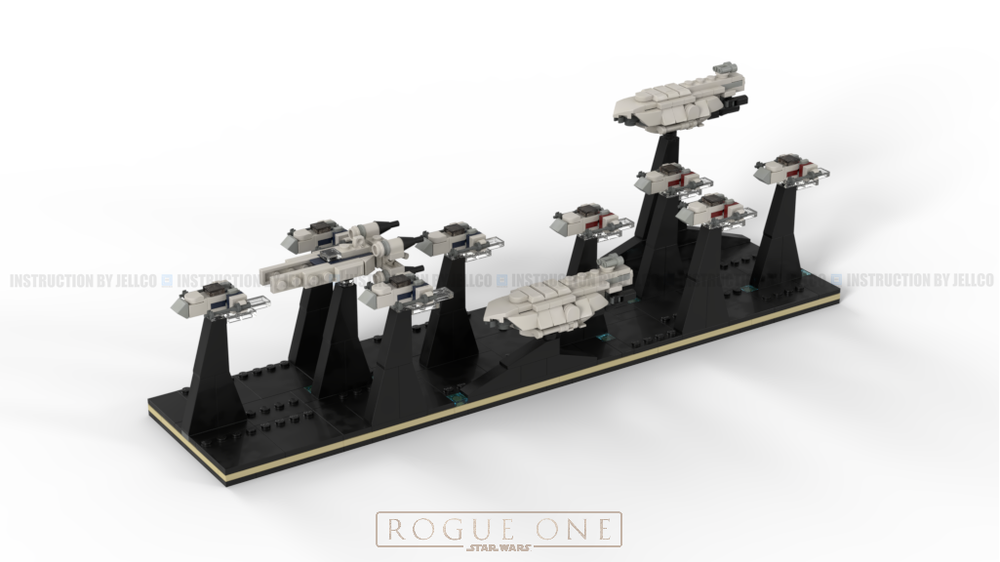 Lego Moc Micro Diorama Raddus Fleet At The Battle Of Scarif By