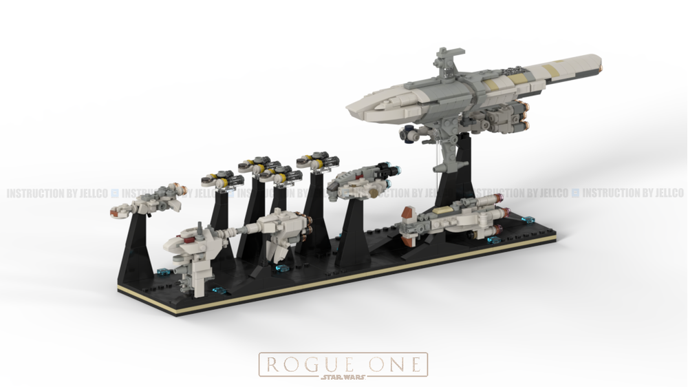 Lego Moc Micro Diorama Raddus Fleet At The Battle Of Scarif By