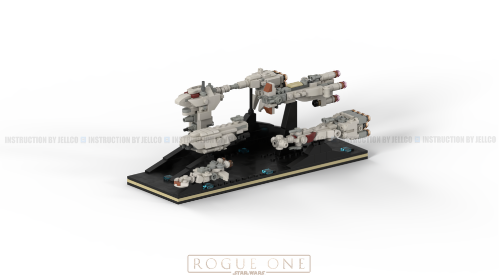 Lego Moc Micro Diorama Raddus Fleet At The Battle Of Scarif By
