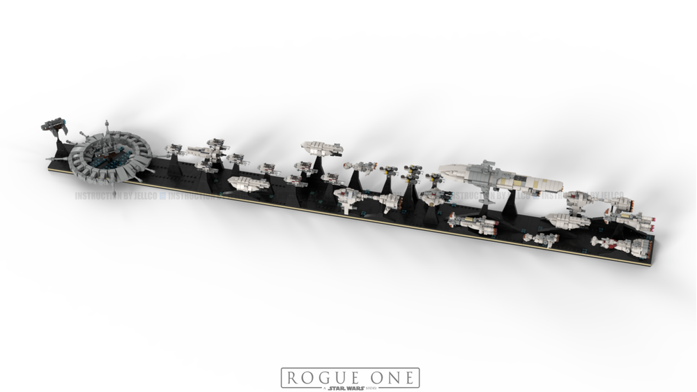 Lego Moc Micro Diorama Raddus Fleet At The Battle Of Scarif By