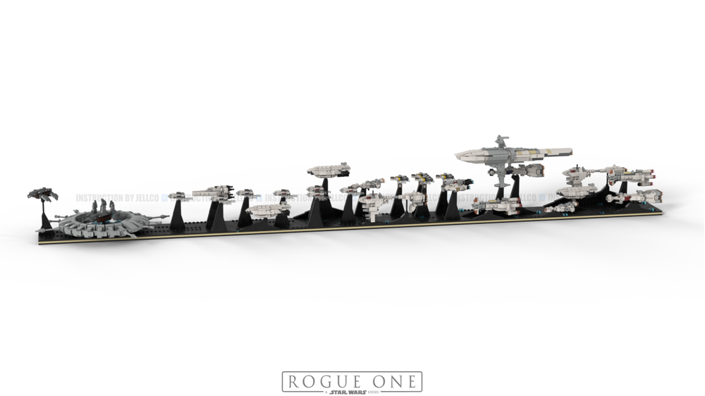 Lego Moc Micro Diorama Raddus Fleet At The Battle Of Scarif By