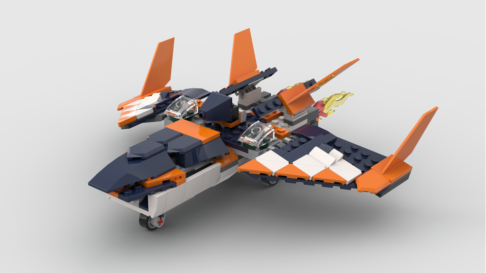 Lego Moc Stealth Jet By Michib Rebrickable Build With Lego