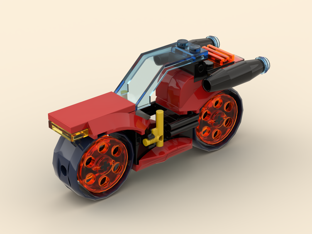 LEGO MOC Futuristic jet bike by aquir | Rebrickable - Build with LEGO