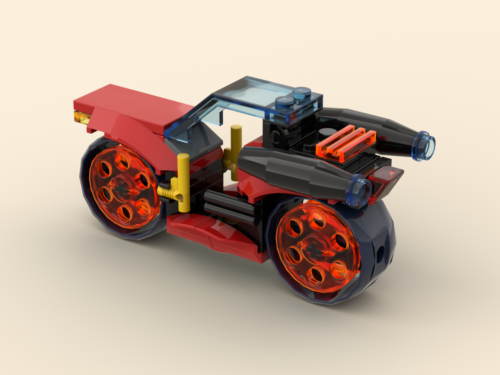LEGO MOC Futuristic jet bike by aquir | Rebrickable - Build with LEGO