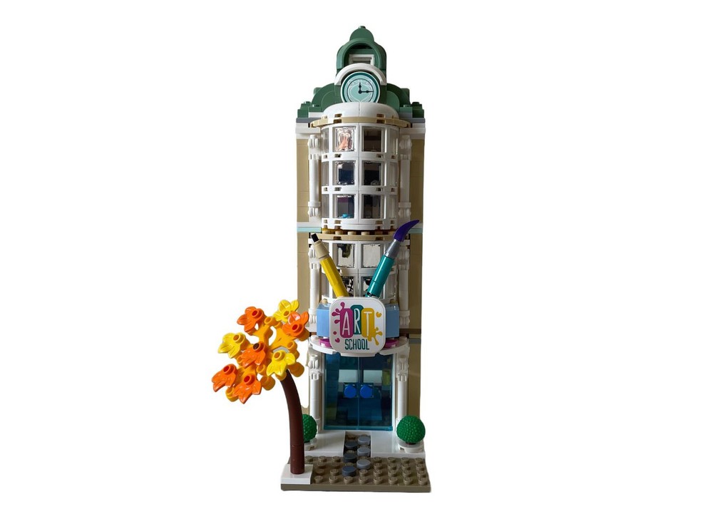Lego Moc Art School Modular 41711 Alternate Build By Re Bricked
