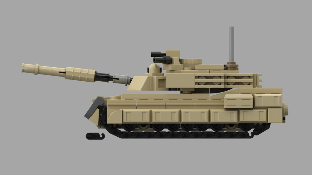 LEGO MOC-121807 M1 Abrams Main Battle Tank 1/72 by FlowerHUA ...