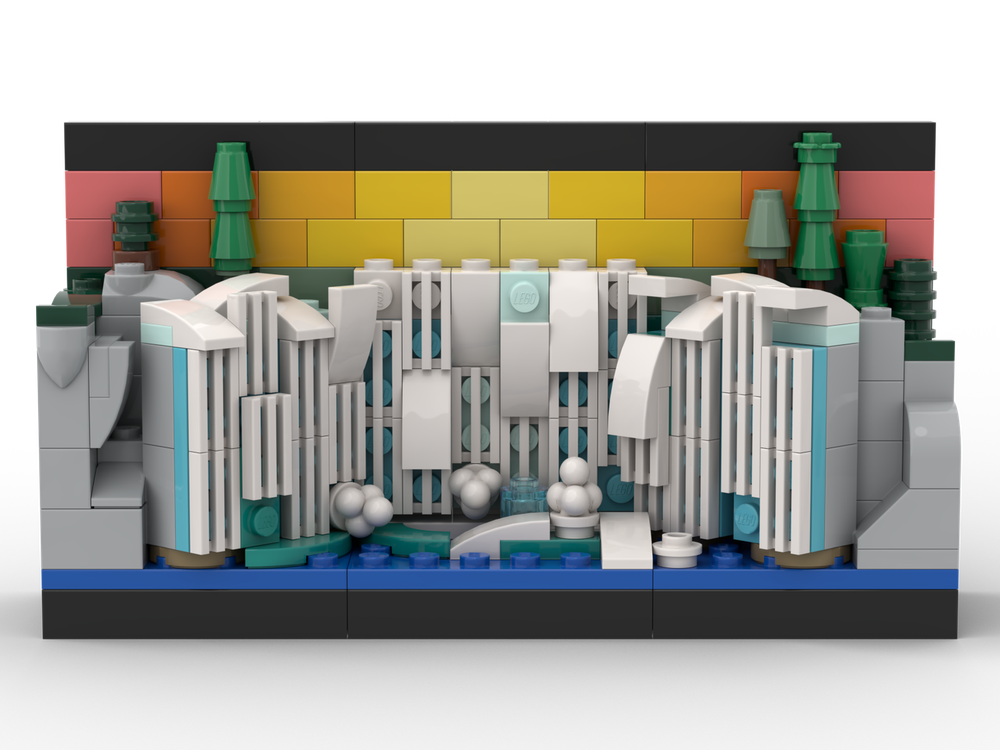 LEGO MOC Niagara Falls Postcard by NicePartsUsage | Rebrickable - Build ...