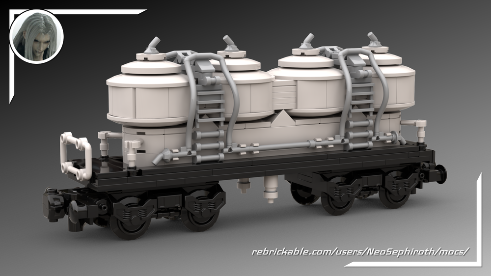 LEGO MOC Dust wagon white by NeoSephiroth | Rebrickable - Build with LEGO